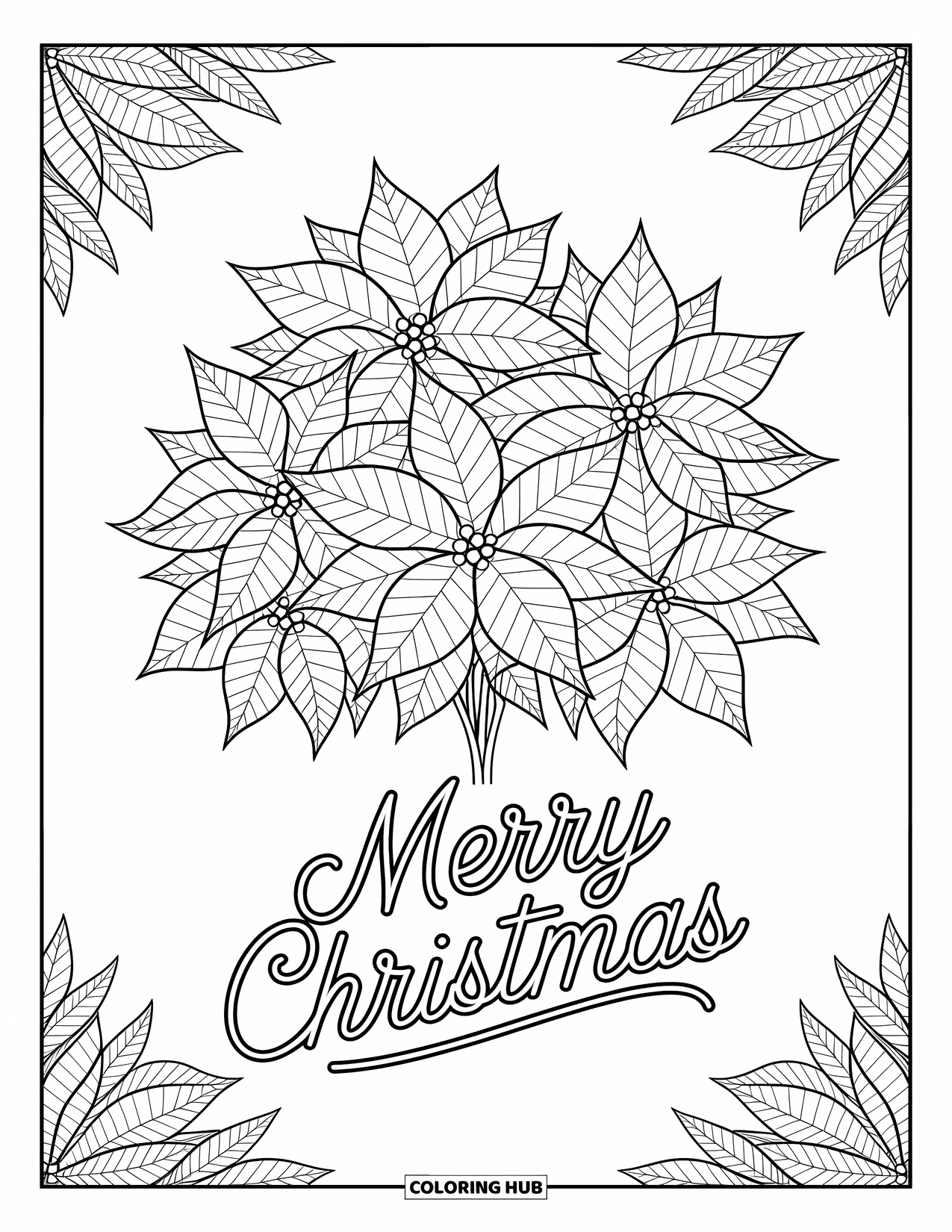 110+ Merry Christmas Coloring Pages for Kids & Adults (Free Printable PDFs)