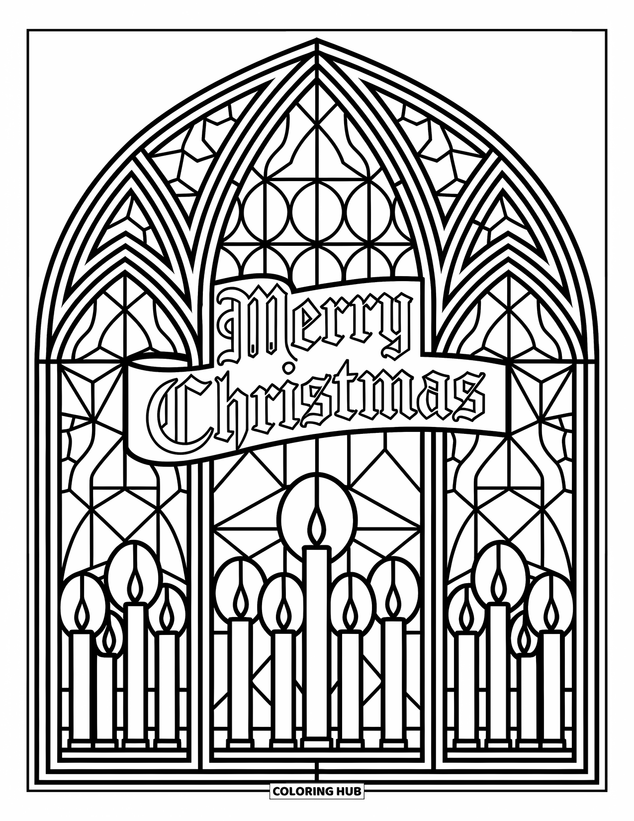 110+ Merry Christmas Coloring Pages for Kids & Adults (Free Printable PDFs)
