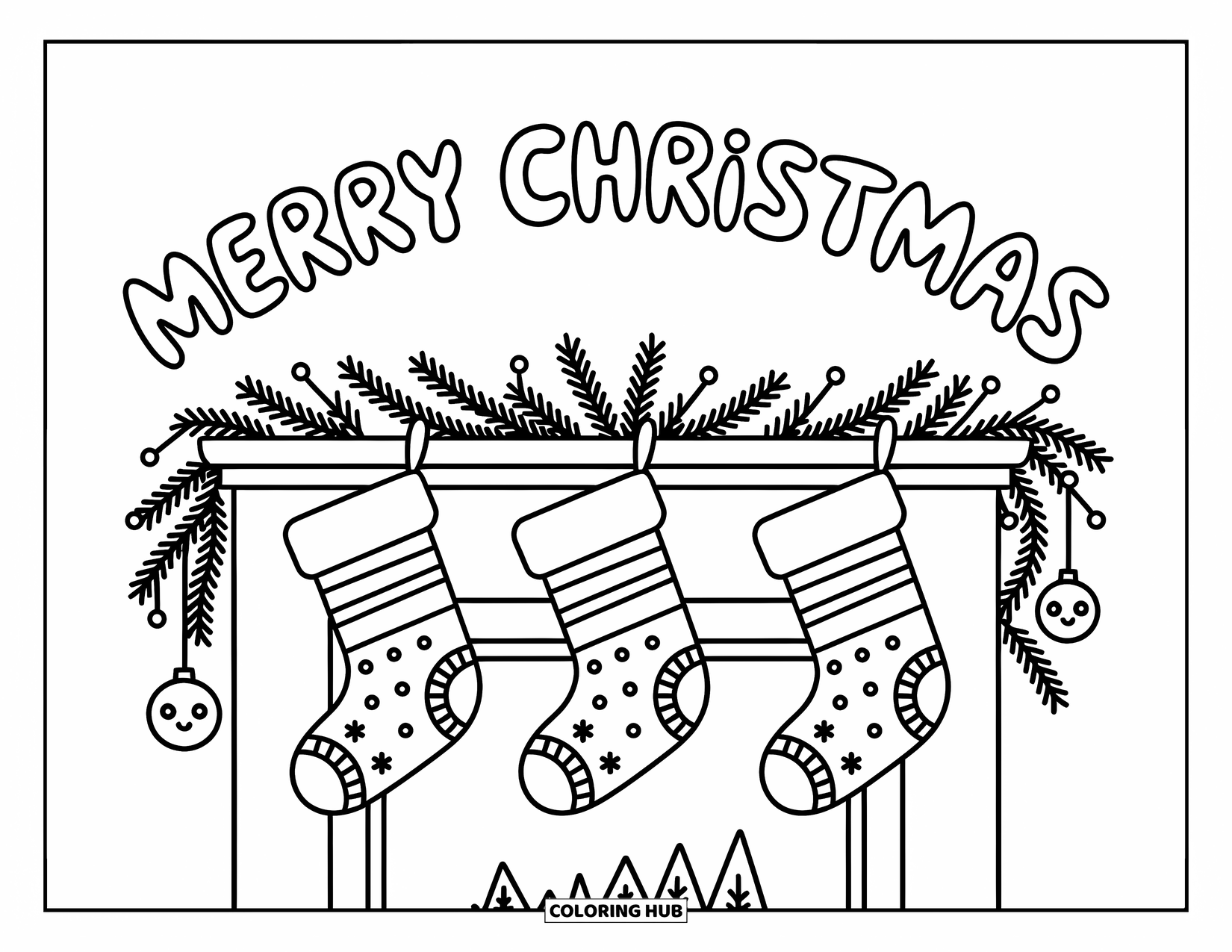 110+ Merry Christmas Coloring Pages for Kids & Adults (Free Printable PDFs)