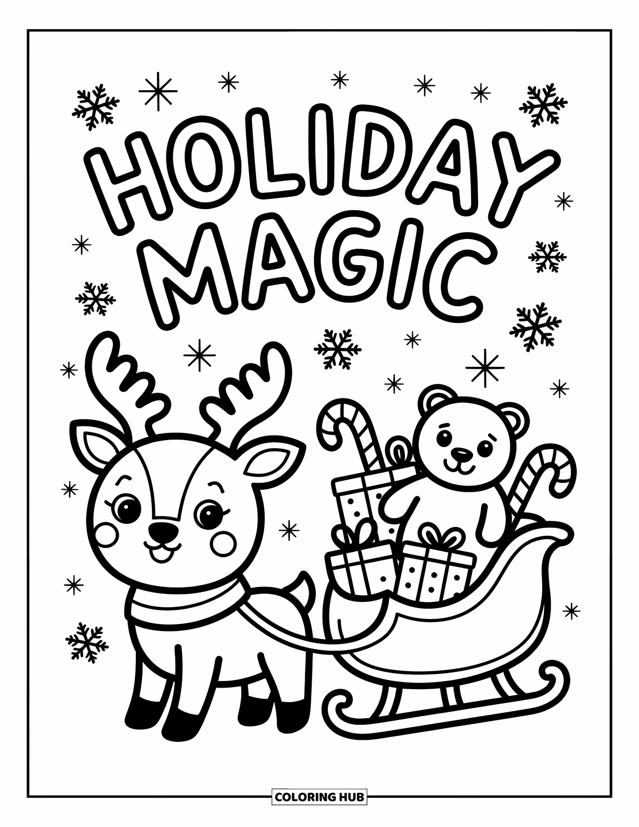 110+ Merry Christmas Coloring Pages for Kids & Adults (Free Printable PDFs)