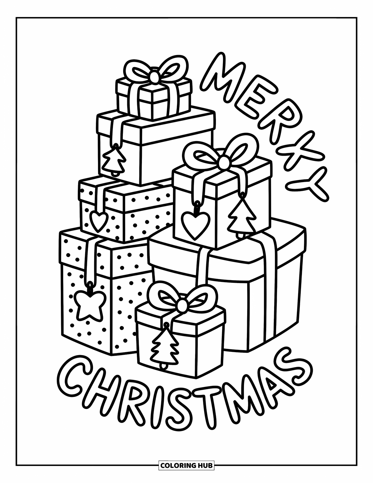 110+ Merry Christmas Coloring Pages for Kids & Adults (Free Printable PDFs)