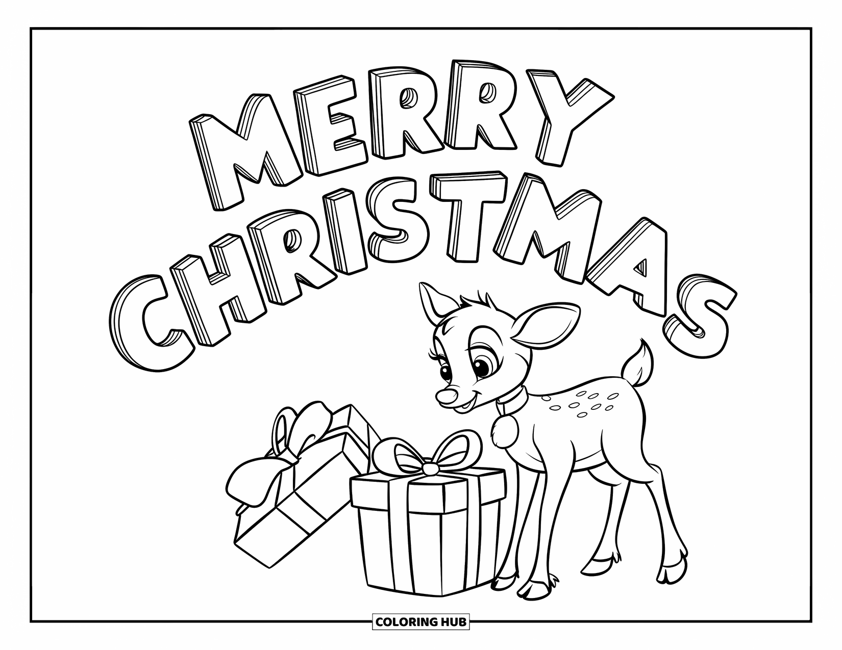 110+ Merry Christmas Coloring Pages for Kids & Adults (Free Printable PDFs)