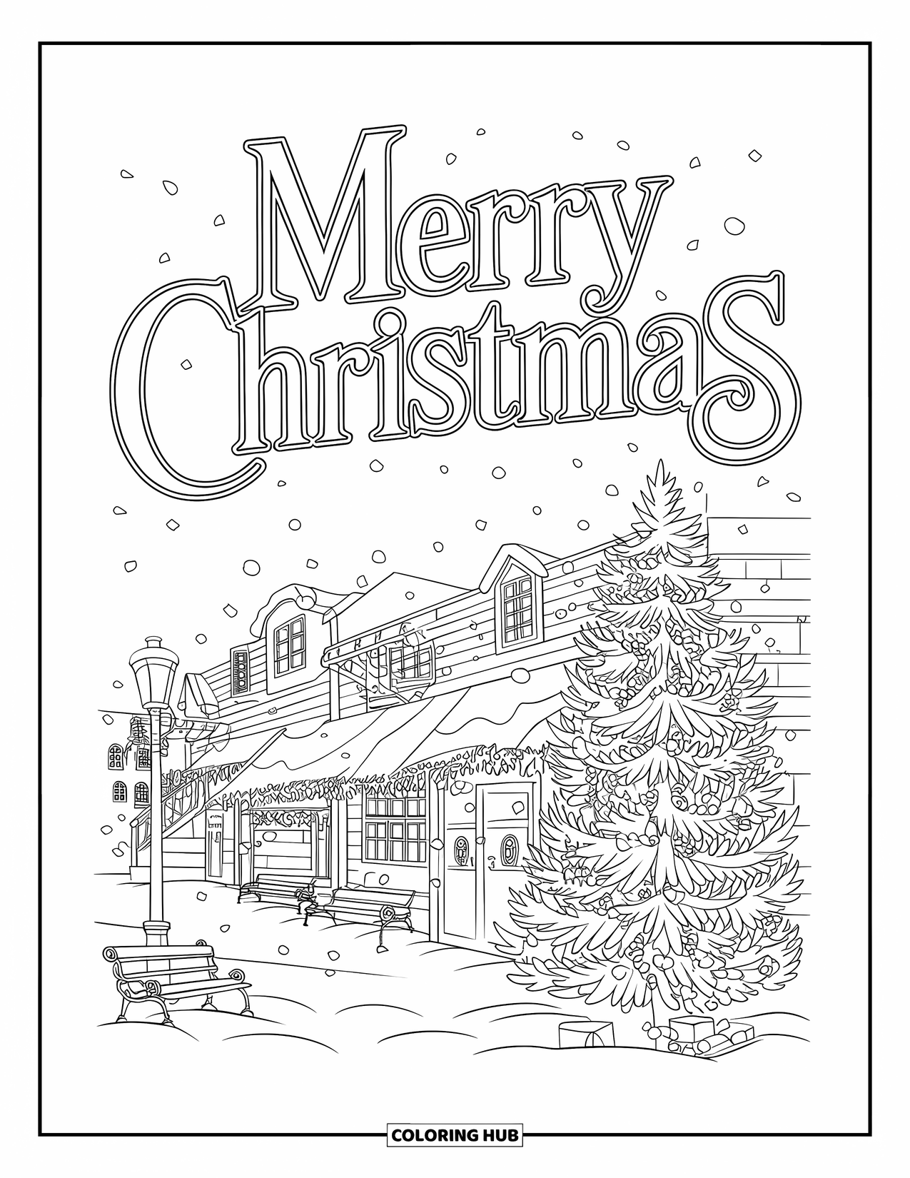 110+ Merry Christmas Coloring Pages for Kids & Adults (Free Printable PDFs)