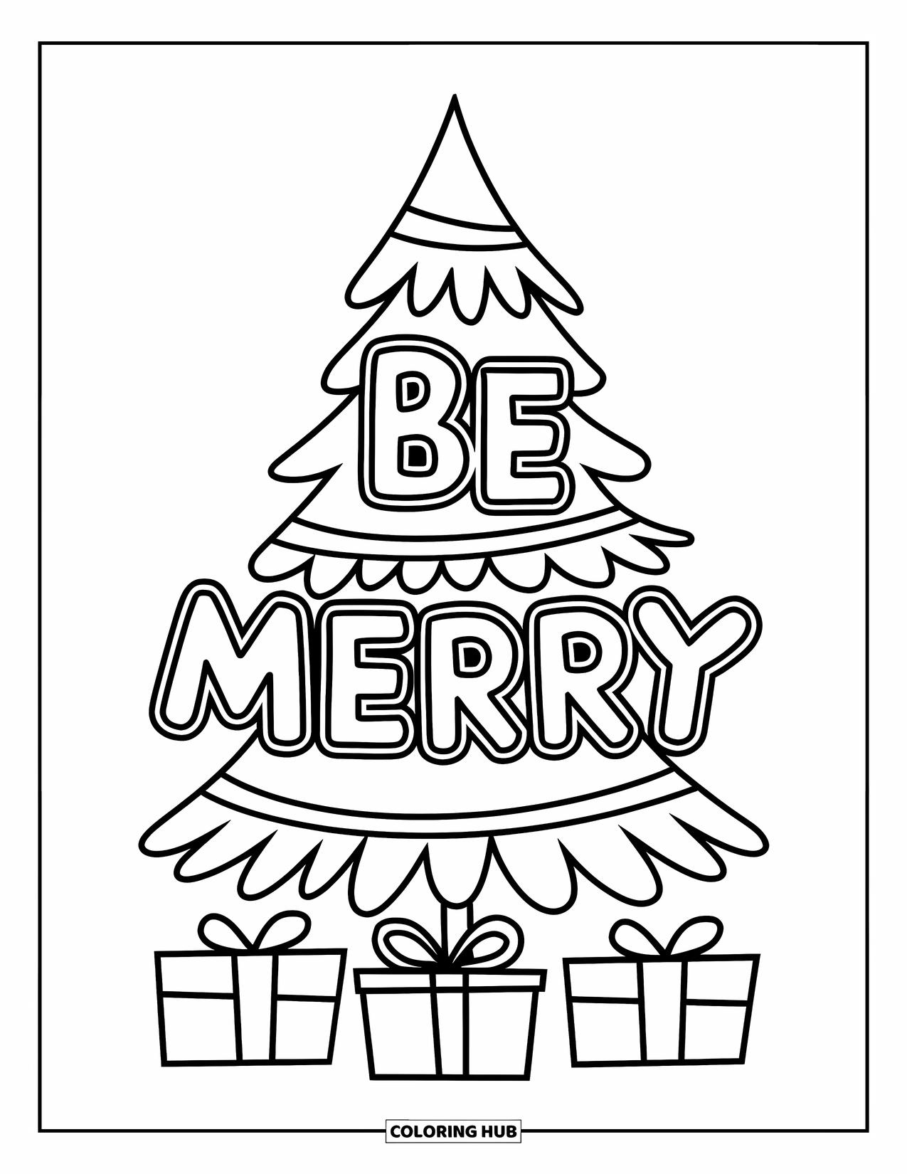 110+ Merry Christmas Coloring Pages for Kids & Adults (Free Printable PDFs)