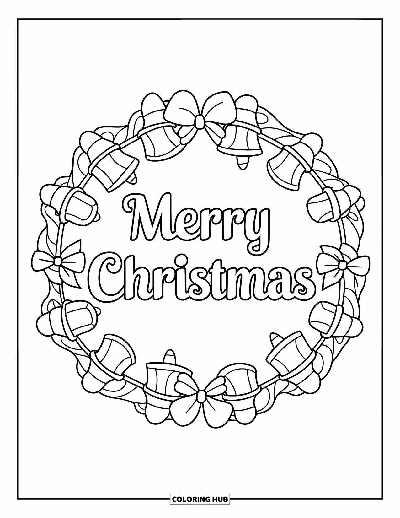 110+ Merry Christmas Coloring Pages for Kids & Adults (Free Printable PDFs)