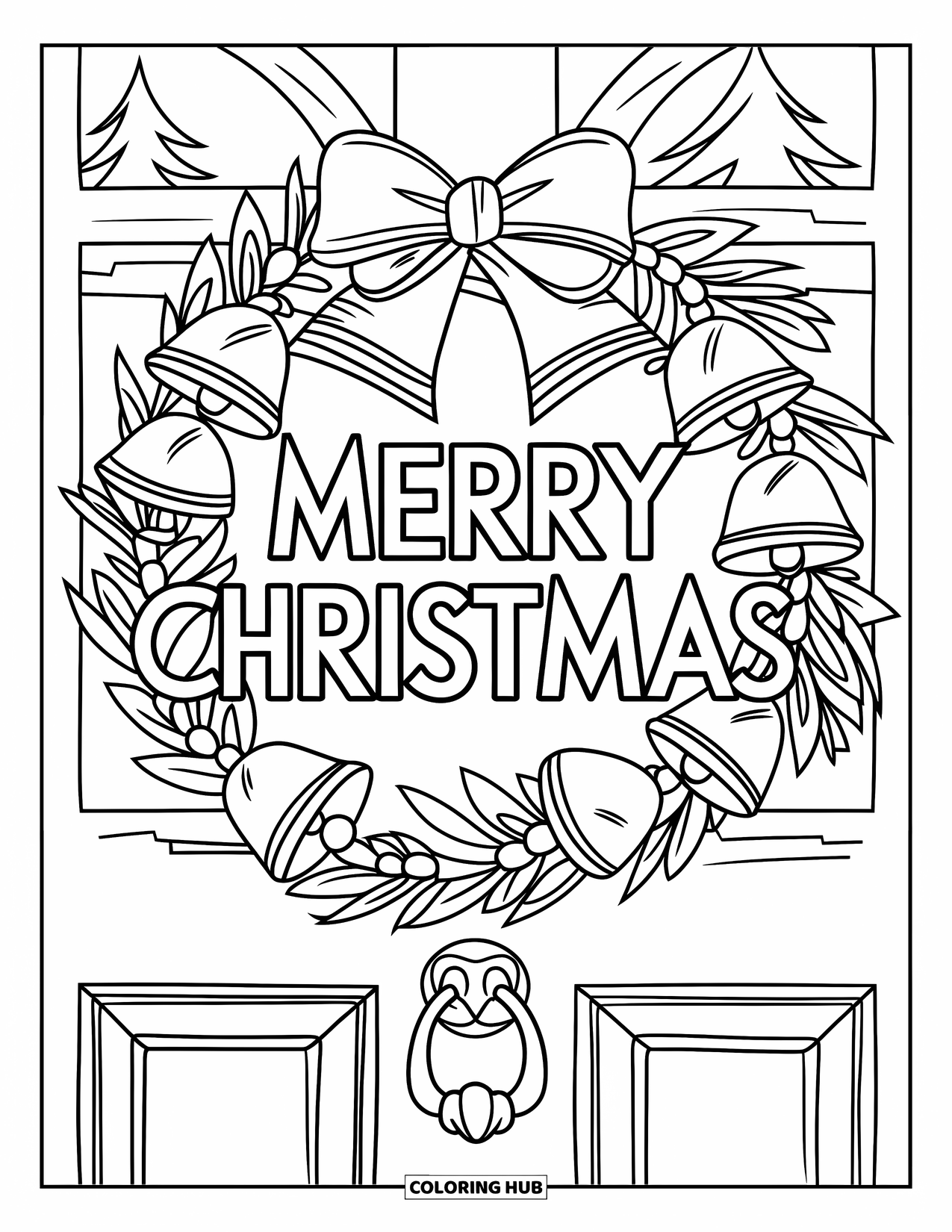 110+ Merry Christmas Coloring Pages for Kids & Adults (Free Printable PDFs)