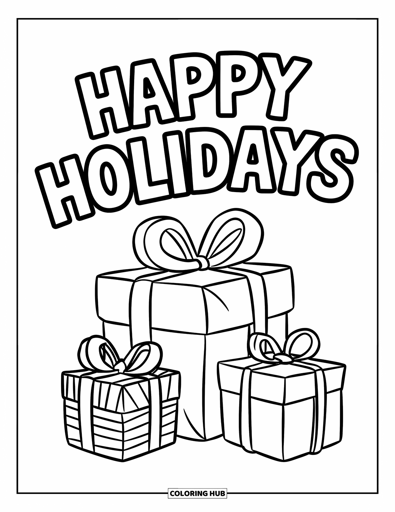 110+ Merry Christmas Coloring Pages for Kids & Adults (Free Printable PDFs)