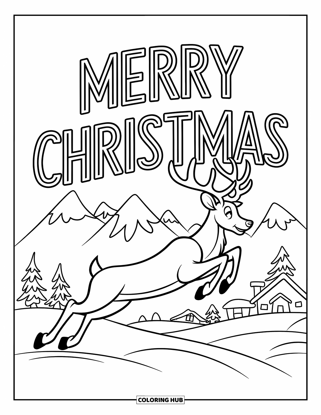 110+ Merry Christmas Coloring Pages for Kids & Adults (Free Printable PDFs)