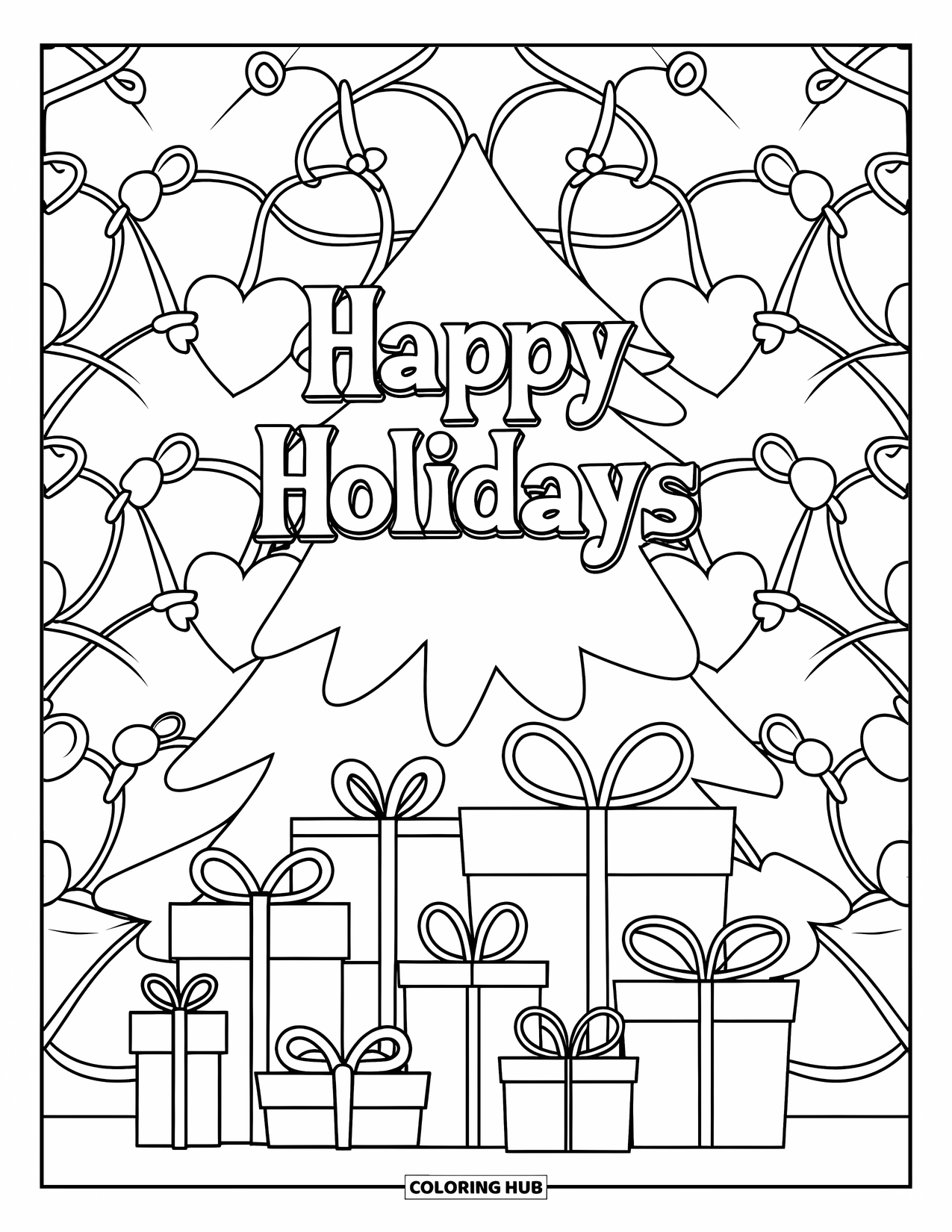 110+ Merry Christmas Coloring Pages for Kids & Adults (Free Printable PDFs)