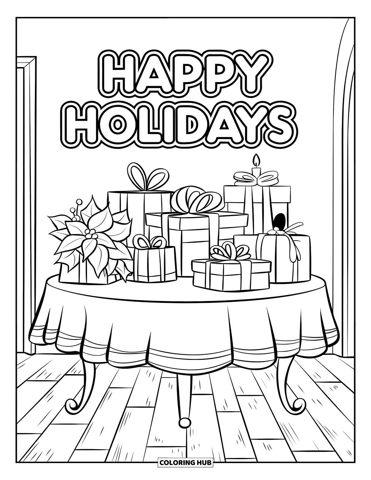 110+ Merry Christmas Coloring Pages for Kids & Adults (Free Printable PDFs)
