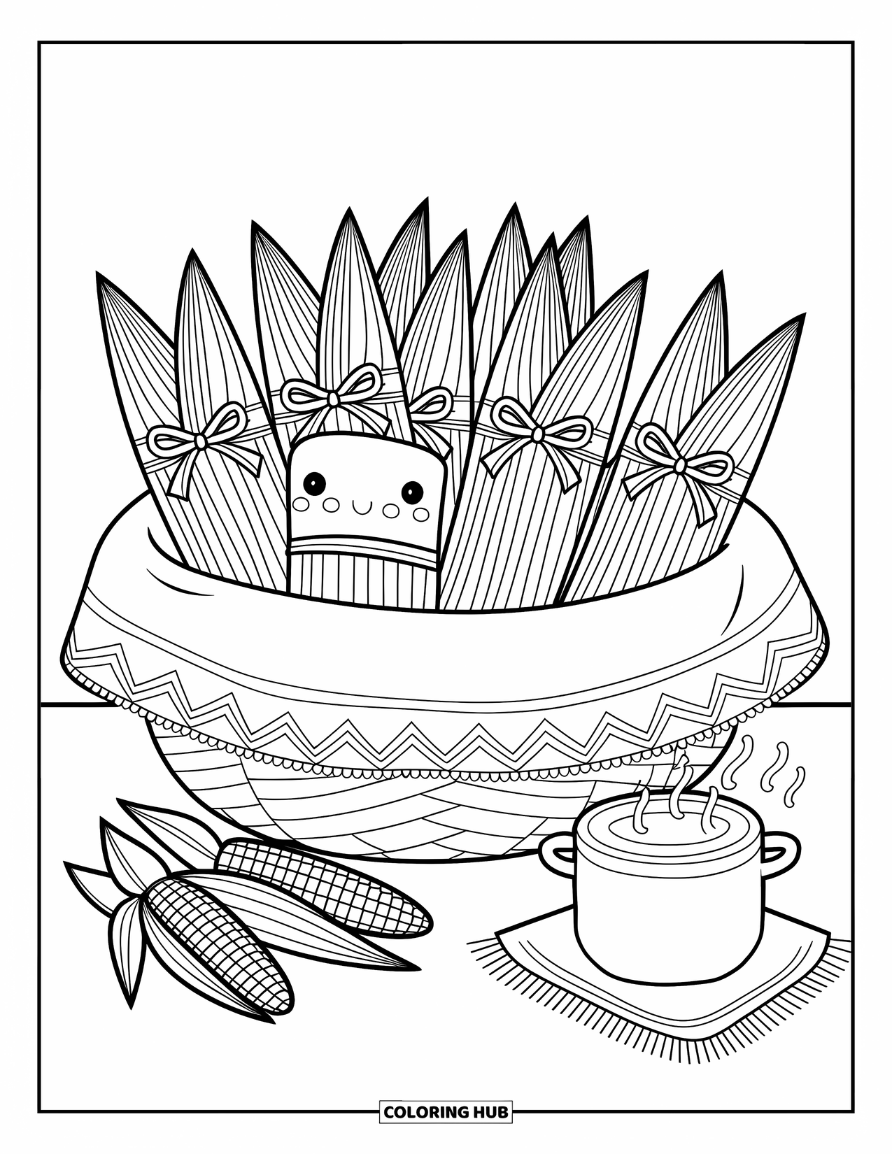 80+ Mexican Food Coloring Pages for Kids & Adults (Free Printable PDFs)