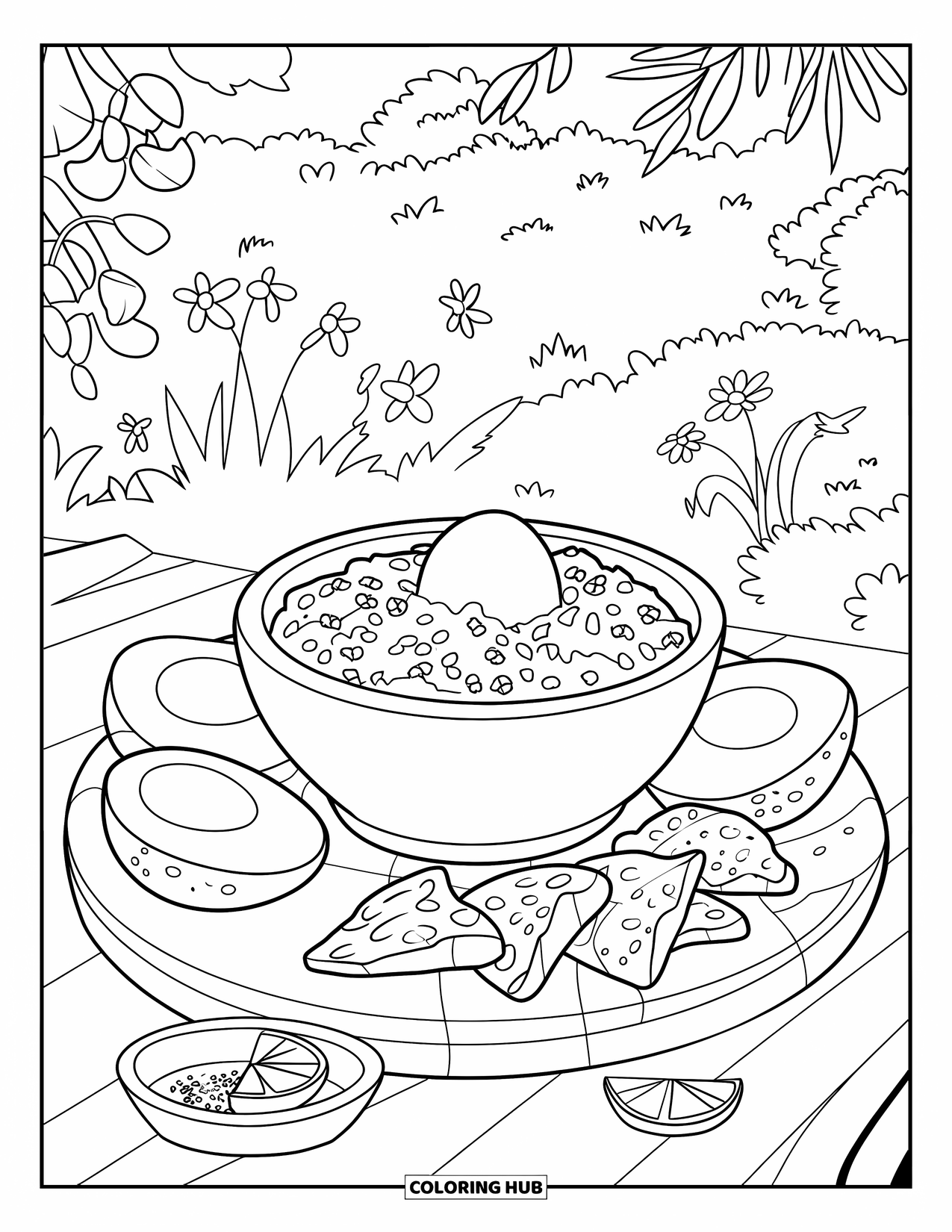 80+ Mexican Food Coloring Pages for Kids & Adults (Free Printable PDFs)