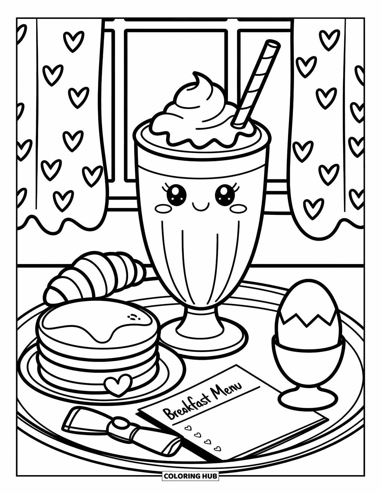 65+ Milkshake Coloring Pages for Kids & Adults (Free Printable PDFs)