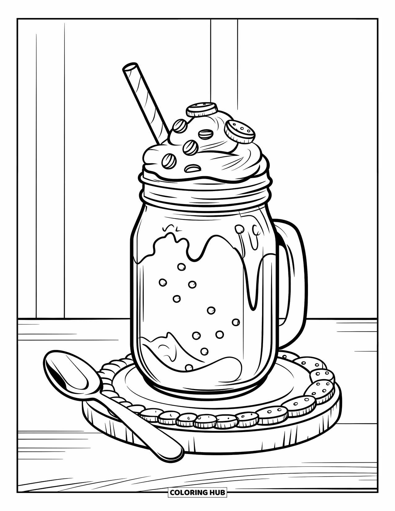 65+ Milkshake Coloring Pages for Kids & Adults (Free Printable PDFs)