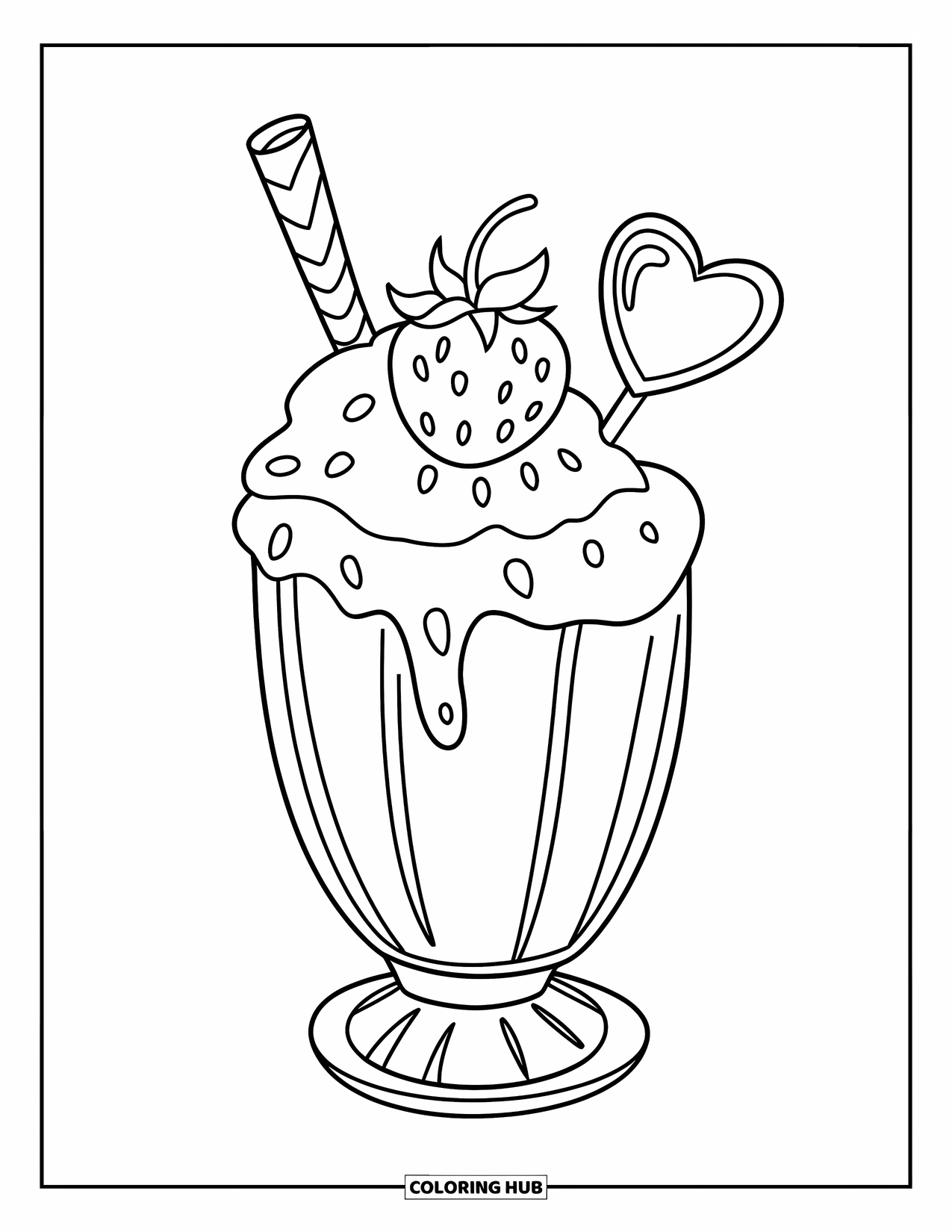65+ Milkshake Coloring Pages for Kids & Adults (Free Printable PDFs)
