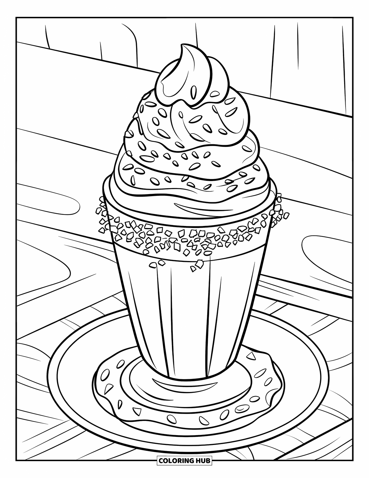 65+ Milkshake Coloring Pages for Kids & Adults (Free Printable PDFs)