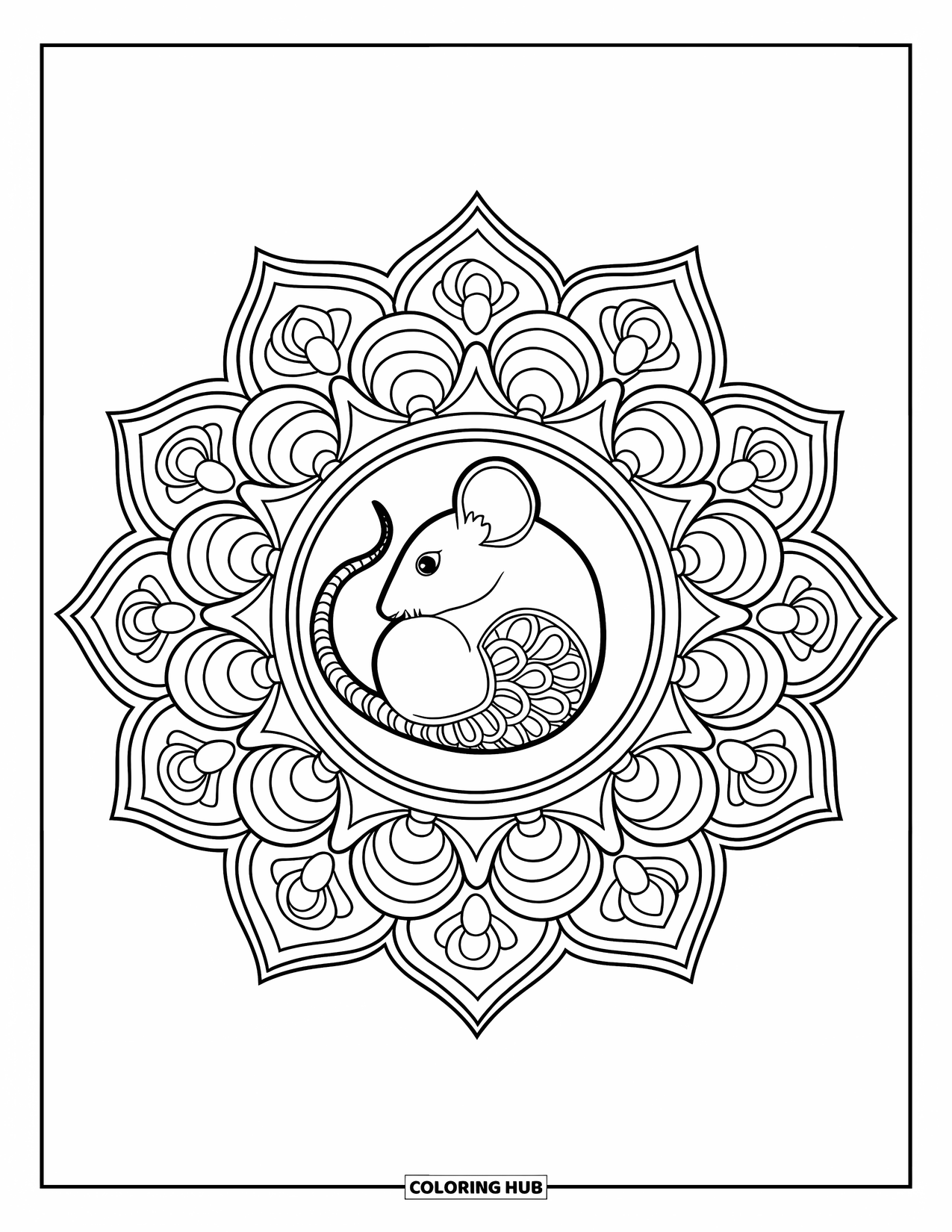 95+ Mouse Coloring Pages for Kids & Adults (Free Printable PDFs)
