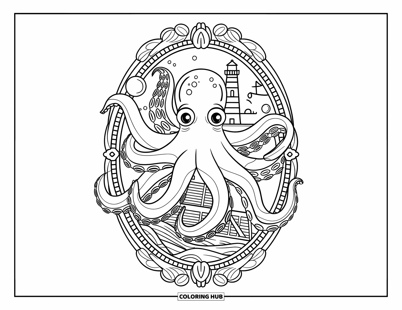 80+ Octopus Coloring Pages for Kids & Adults (Free Printable PDFs)