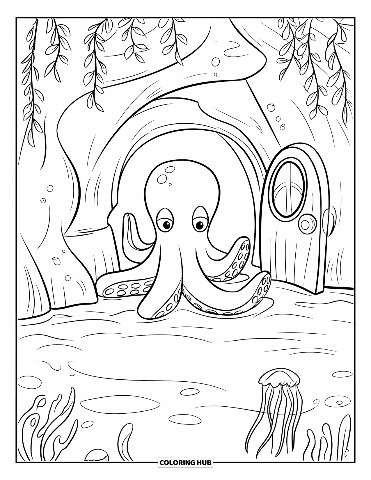 80+ Octopus Coloring Pages for Kids & Adults (Free Printable PDFs)