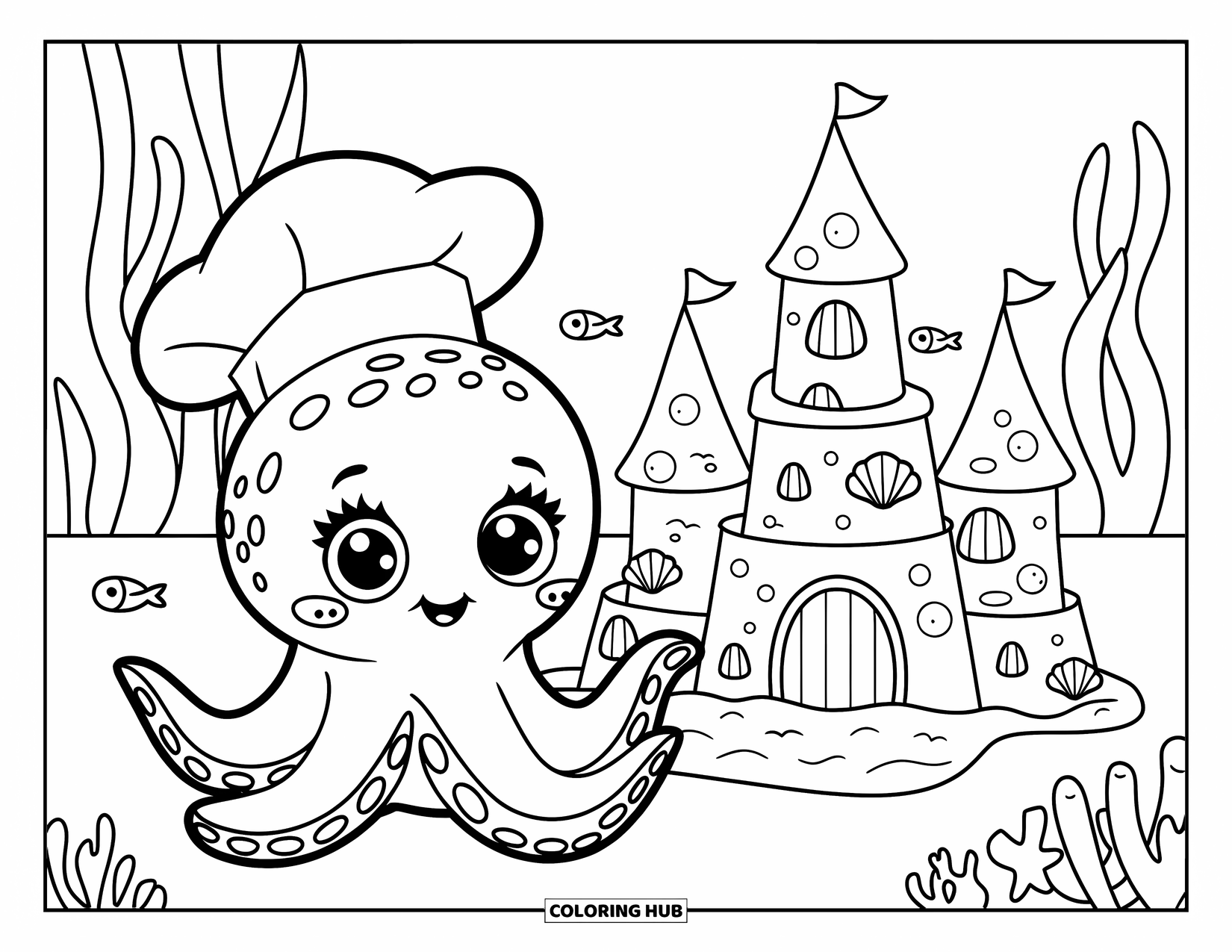 80+ Octopus Coloring Pages for Kids & Adults (Free Printable PDFs)