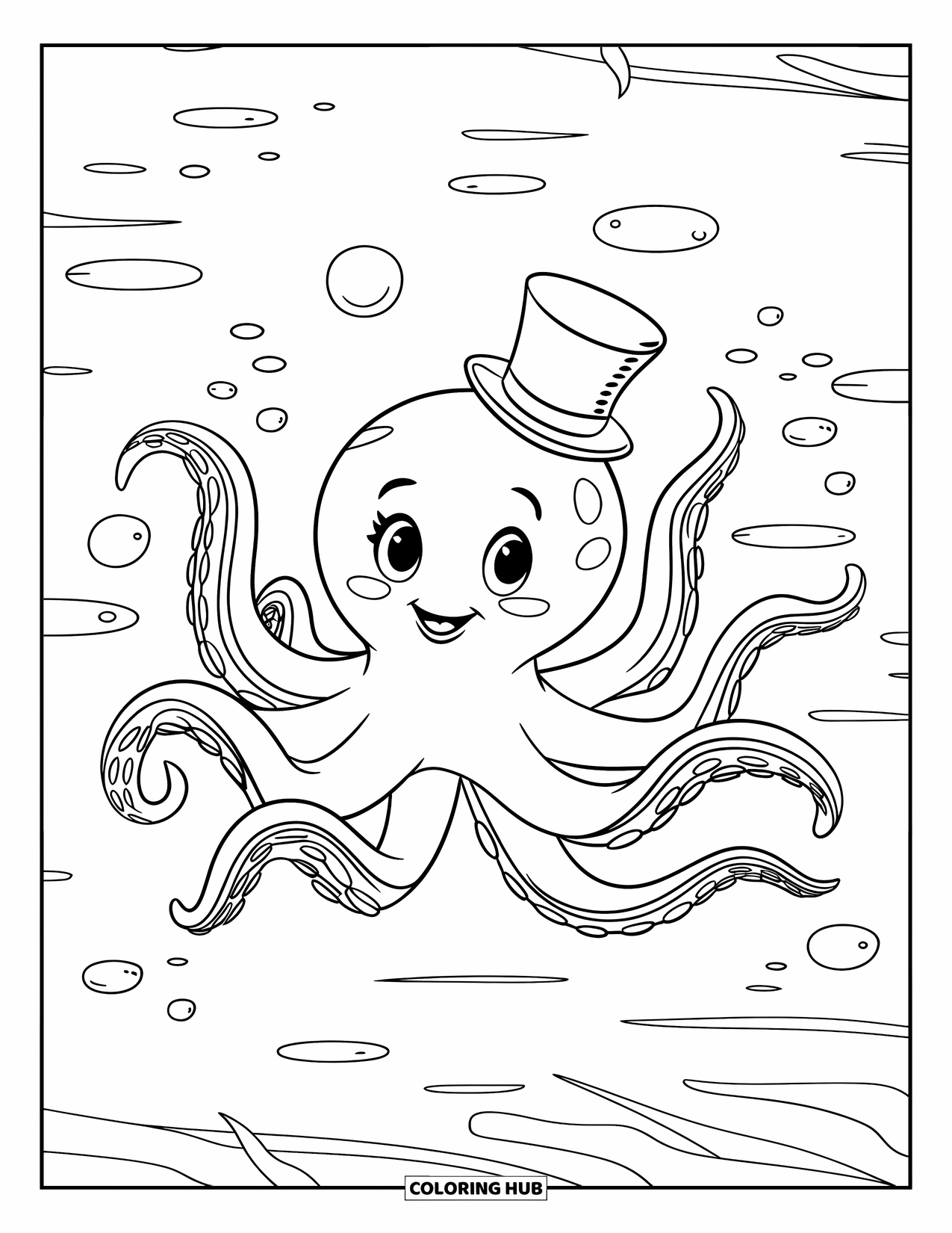 80+ Octopus Coloring Pages for Kids & Adults (Free Printable PDFs)