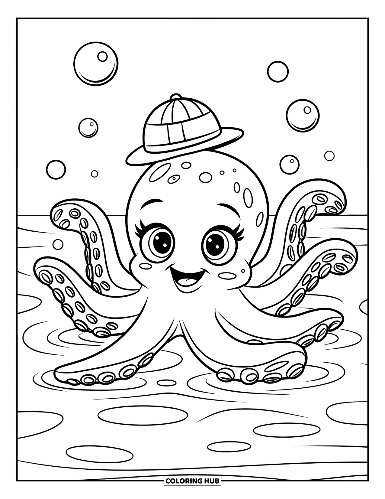 80+ Octopus Coloring Pages for Kids & Adults (Free Printable PDFs)