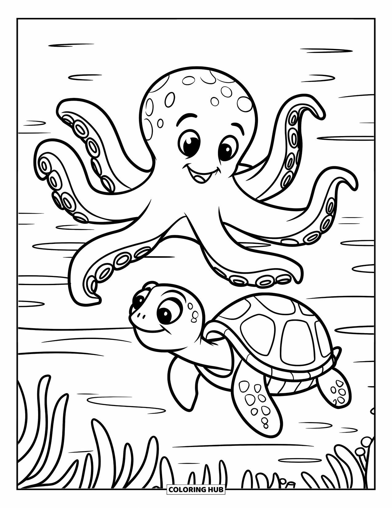 80+ Octopus Coloring Pages for Kids & Adults (Free Printable PDFs)