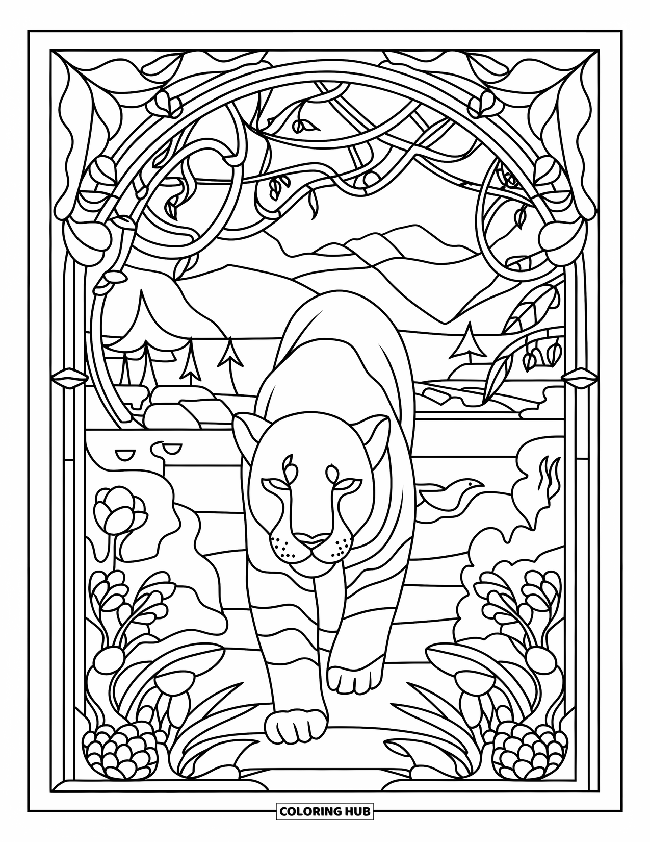 80+ Panther Coloring Pages for Kids & Adults (Free Printable PDFs)