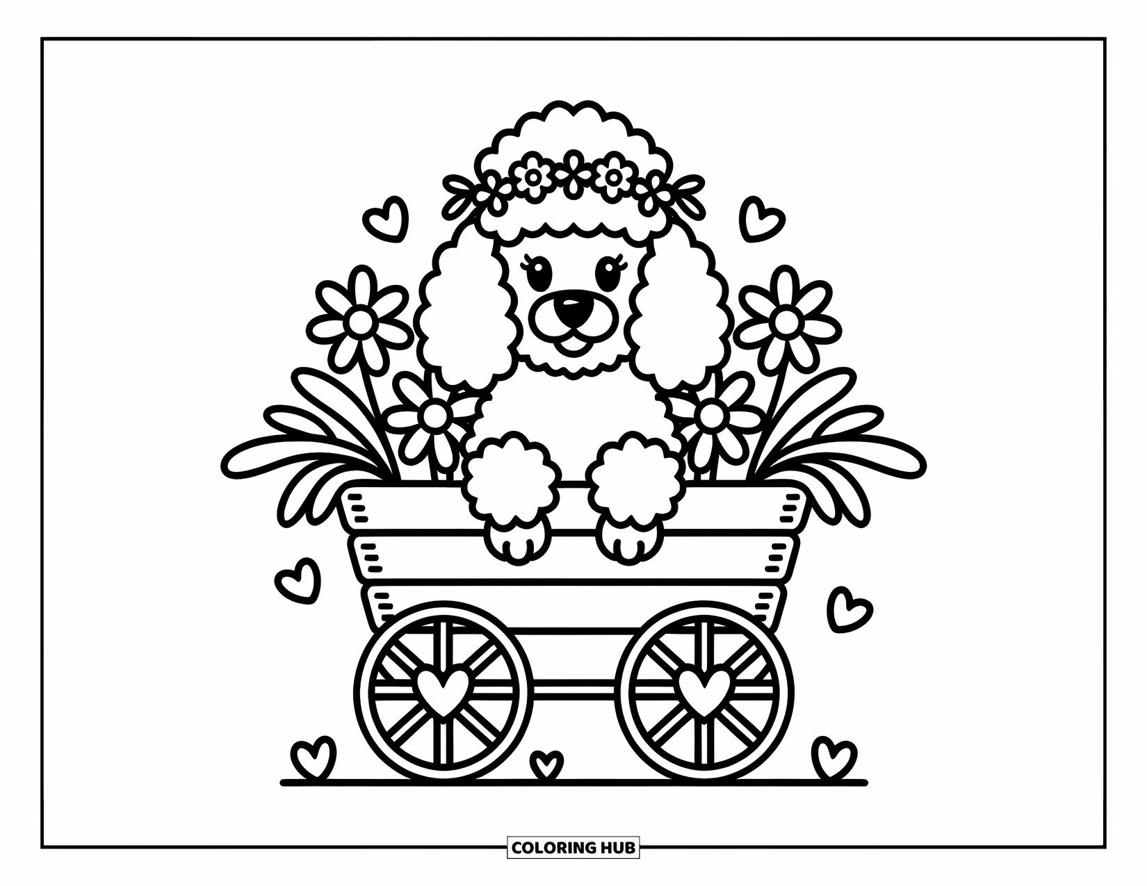 80+ Poodle Coloring Pages for Kids & Adults (Free Printable PDFs)