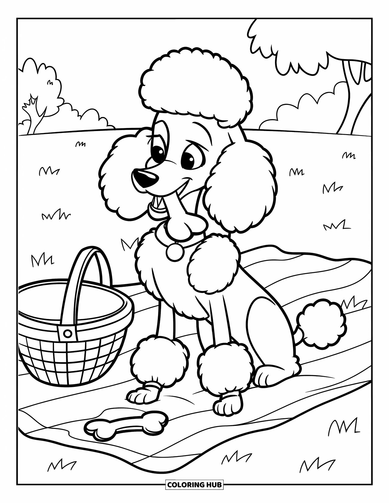 80+ Poodle Coloring Pages for Kids & Adults (Free Printable PDFs)