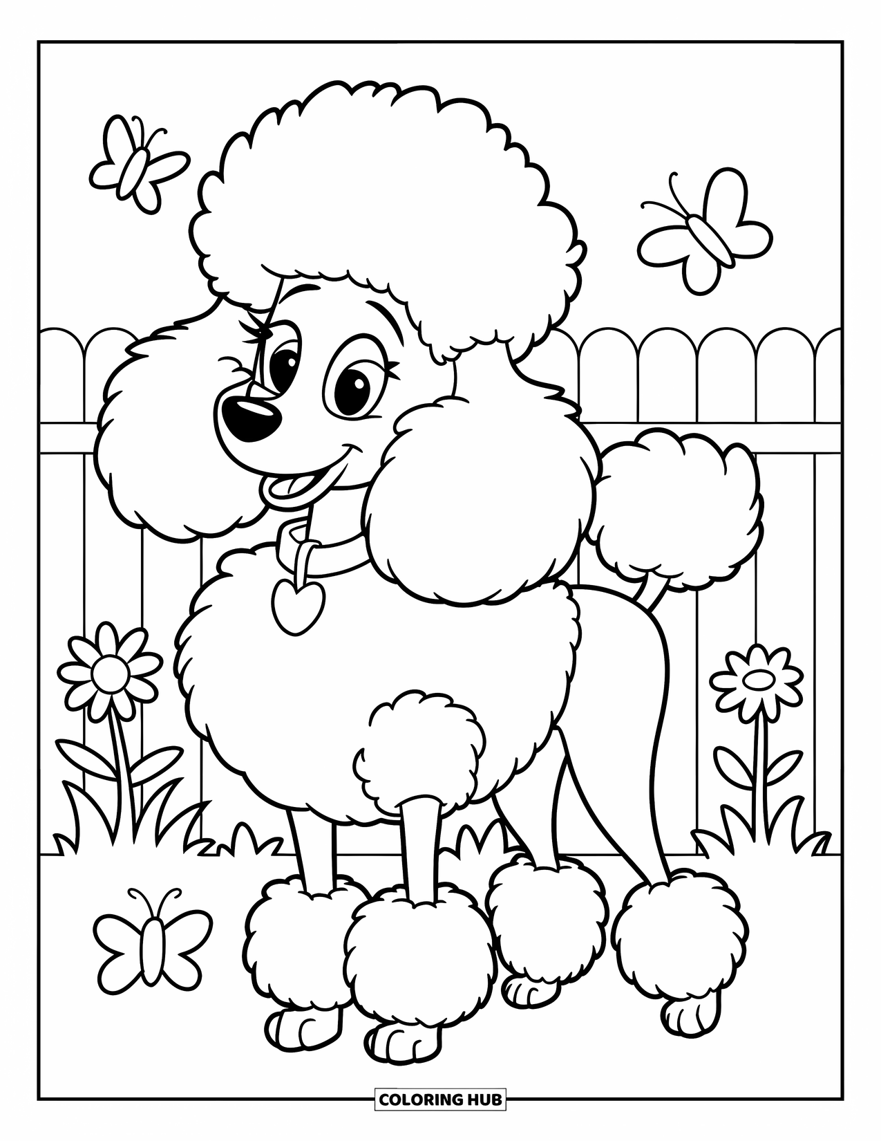 80+ Poodle Coloring Pages for Kids & Adults (Free Printable PDFs)