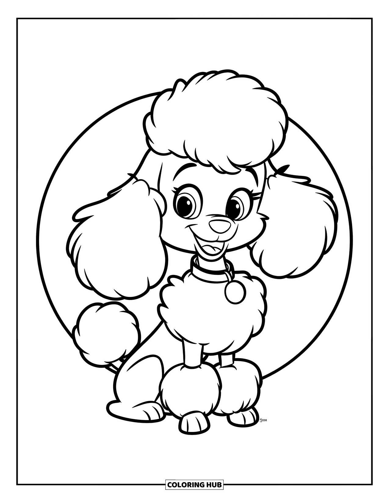80+ Poodle Coloring Pages for Kids & Adults (Free Printable PDFs)