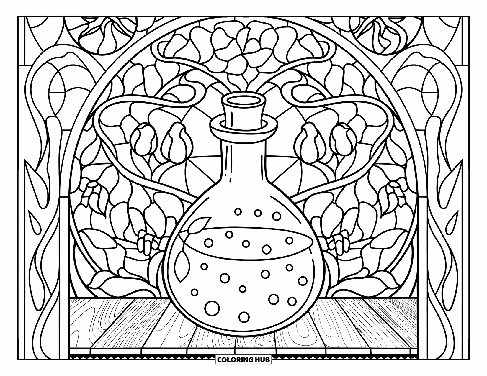 75+ Potion Coloring Pages for Kids & Adults (Free Printable PDFs)