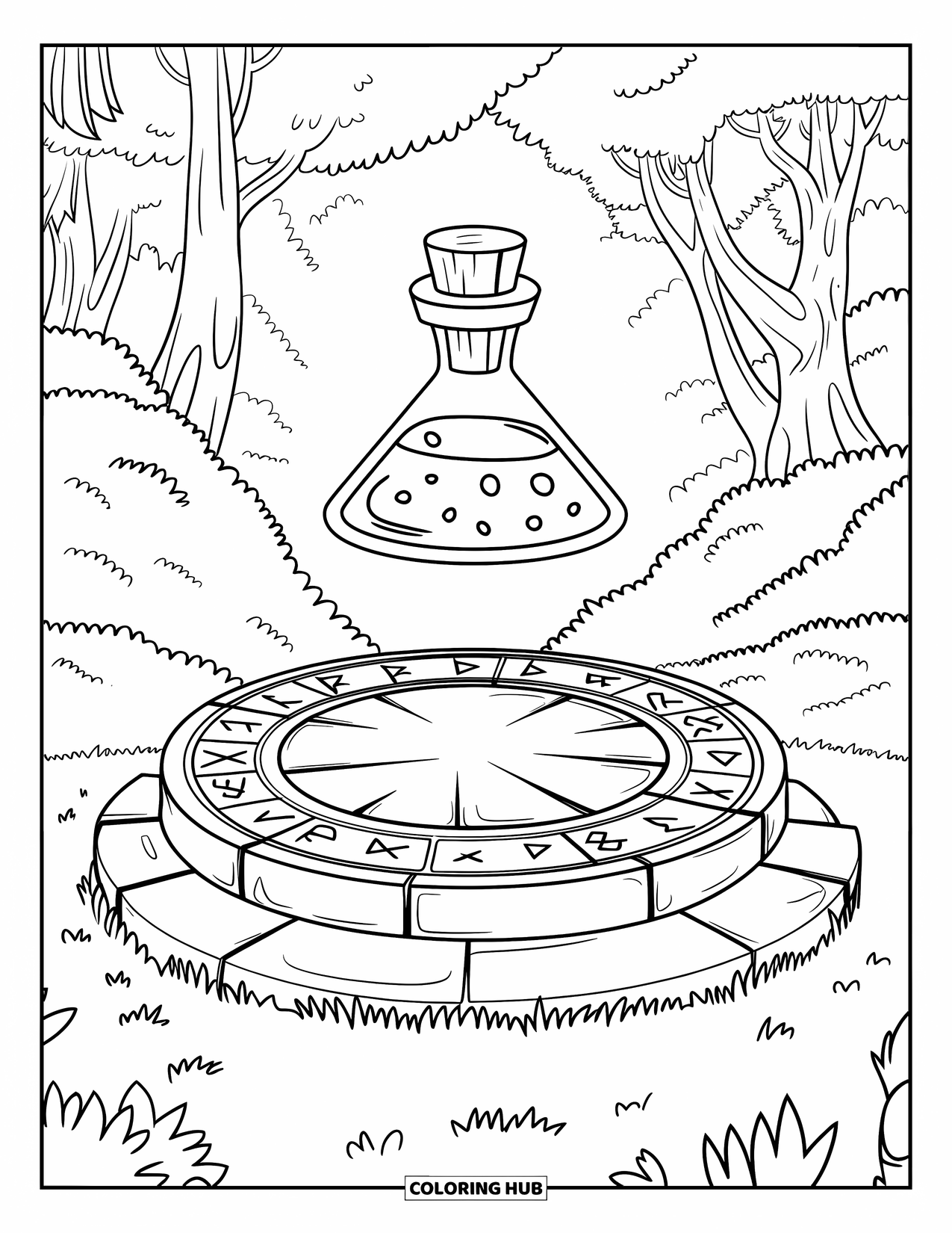 75+ Potion Coloring Pages for Kids & Adults (Free Printable PDFs)