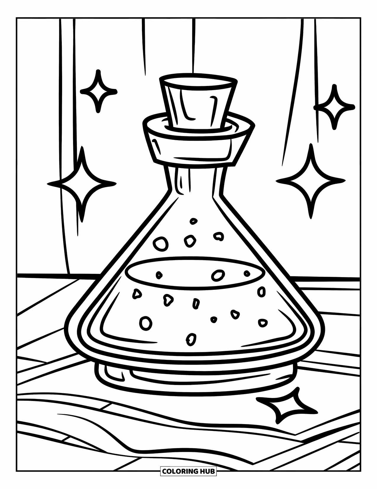75+ Potion Coloring Pages for Kids & Adults (Free Printable PDFs)