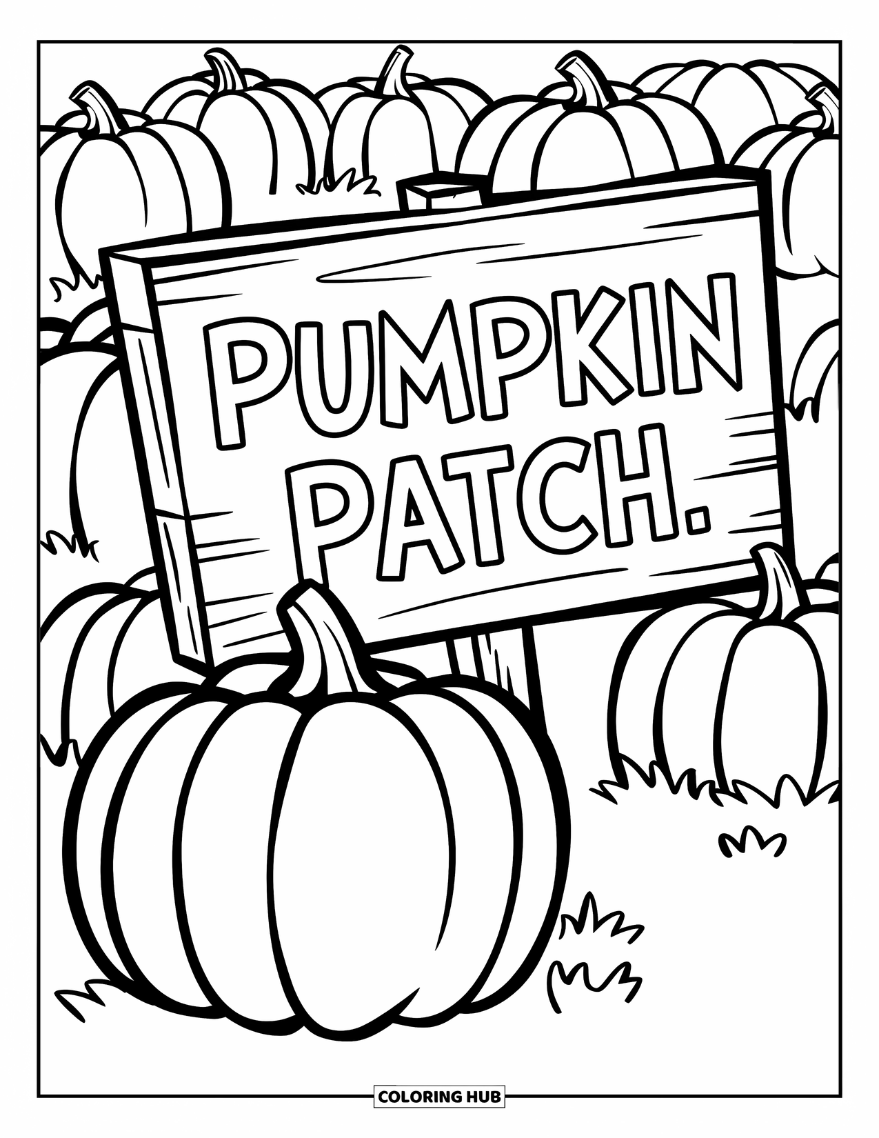 120+ Pumpkin Patch Coloring Pages for Kids & Adults (Free Printable PDFs)