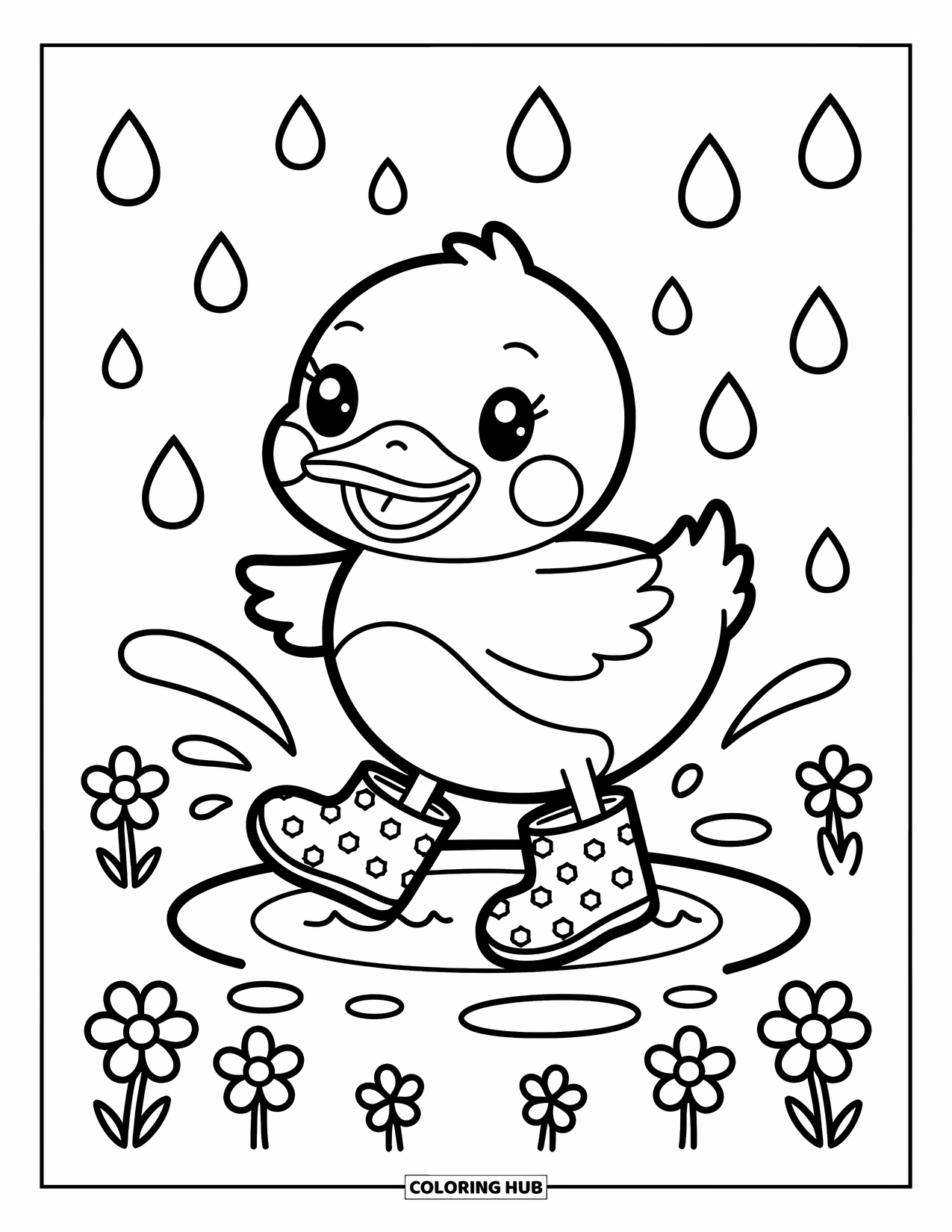 85+ Rainy Day Coloring Pages for Kids & Adults (Free Printable PDFs)