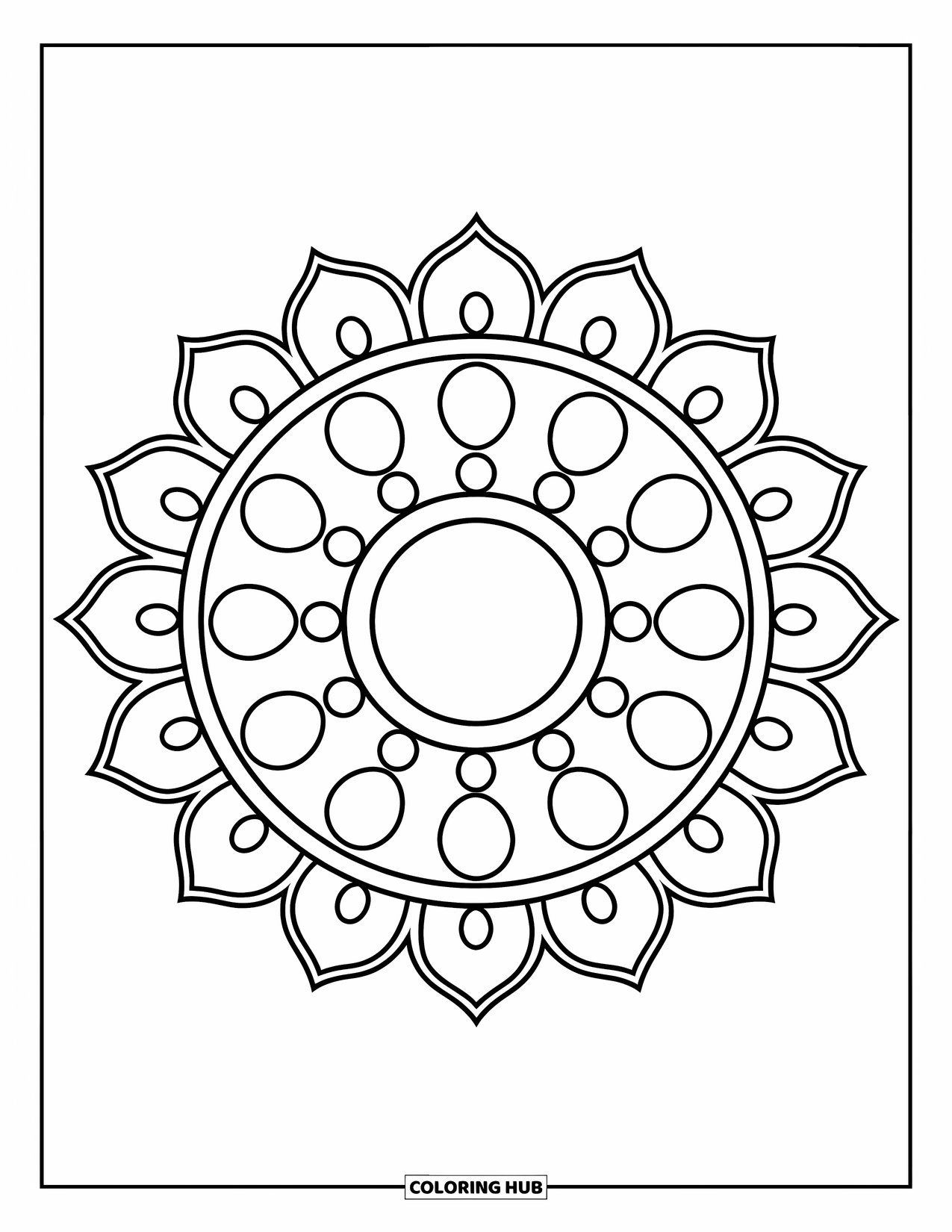 110+ Rangoli Coloring Pages for Kids & Adults (Free Printable PDFs)