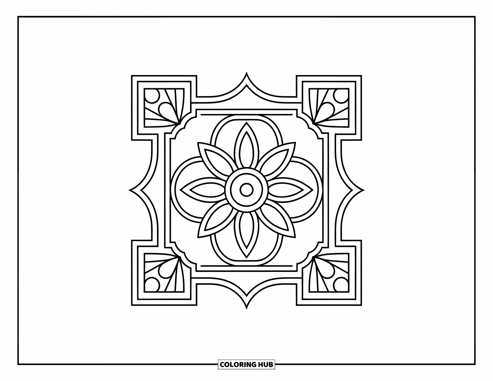 110+ Rangoli Coloring Pages for Kids & Adults (Free Printable PDFs)