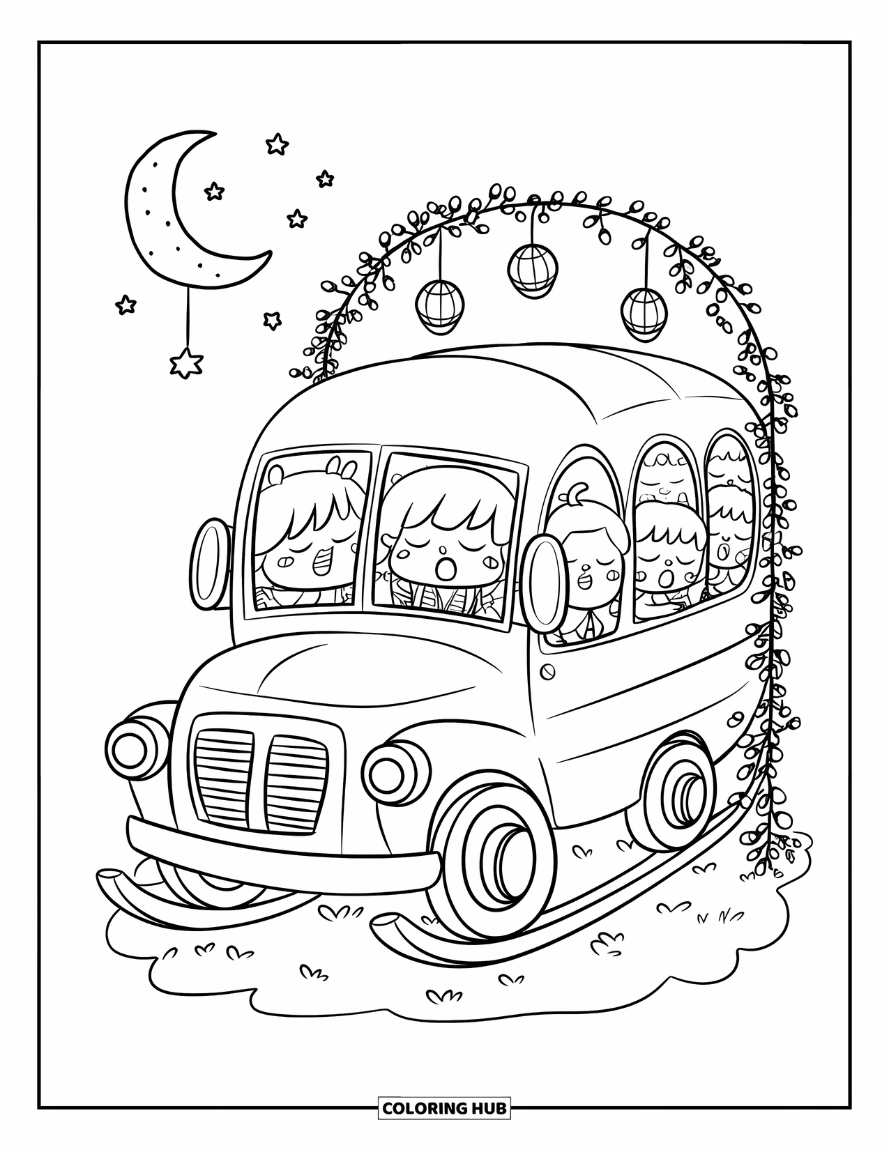 65+ School Bus Coloring Pages for Kids & Adults (Free Printable PDFs)