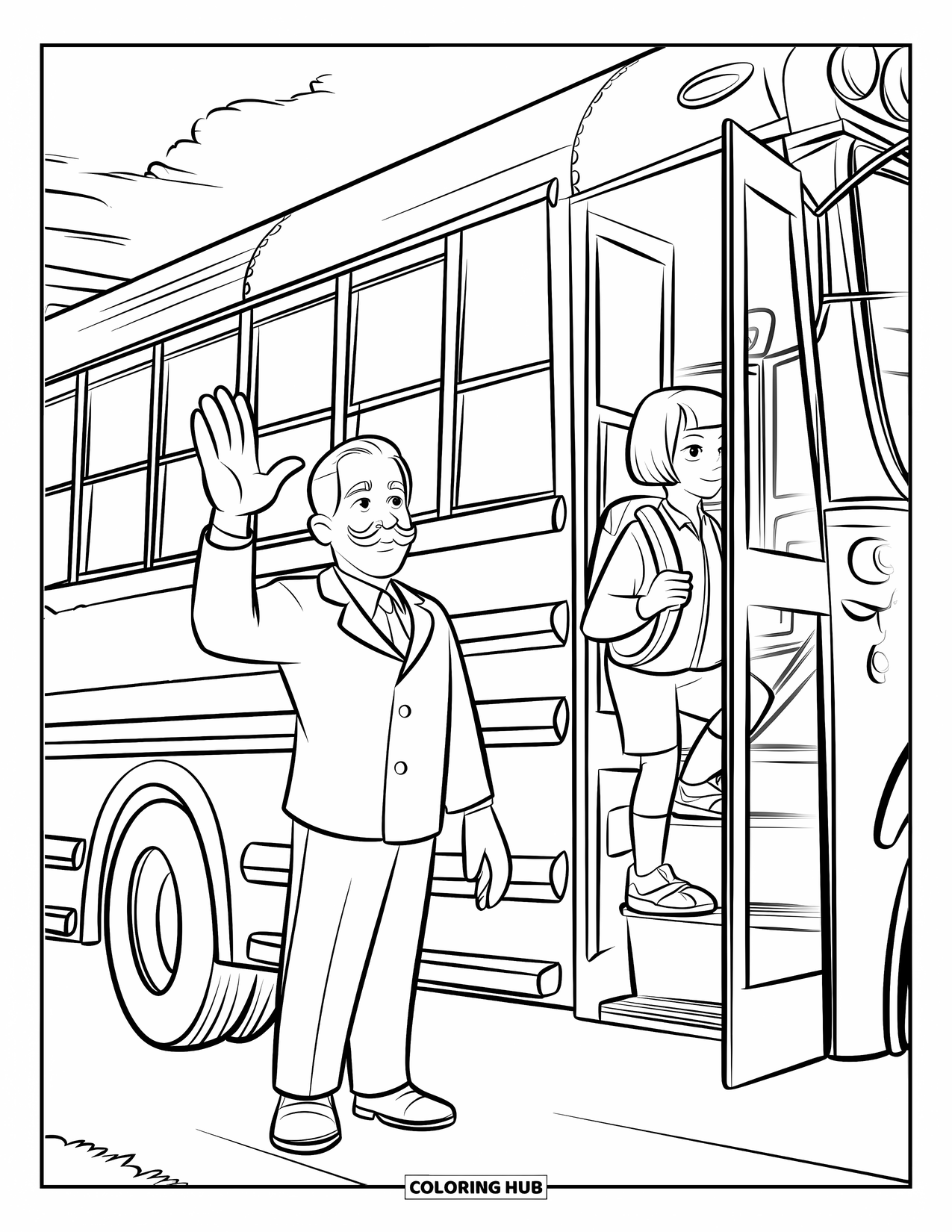 65+ School Bus Coloring Pages for Kids & Adults (Free Printable PDFs)