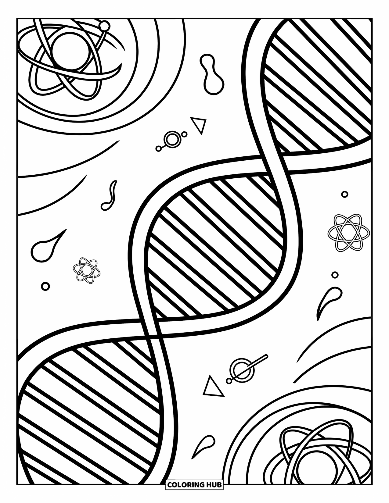 110+ Science Coloring Pages for Kids & Adults (Free Printable PDFs)