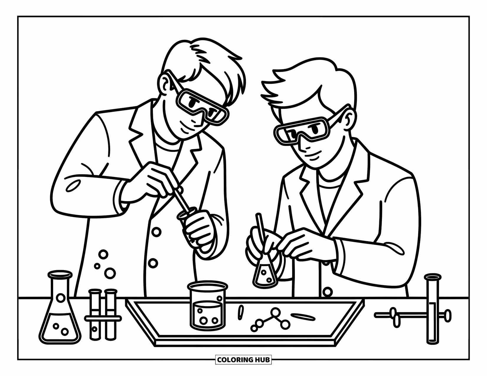 110+ Science Coloring Pages for Kids & Adults (Free Printable PDFs)