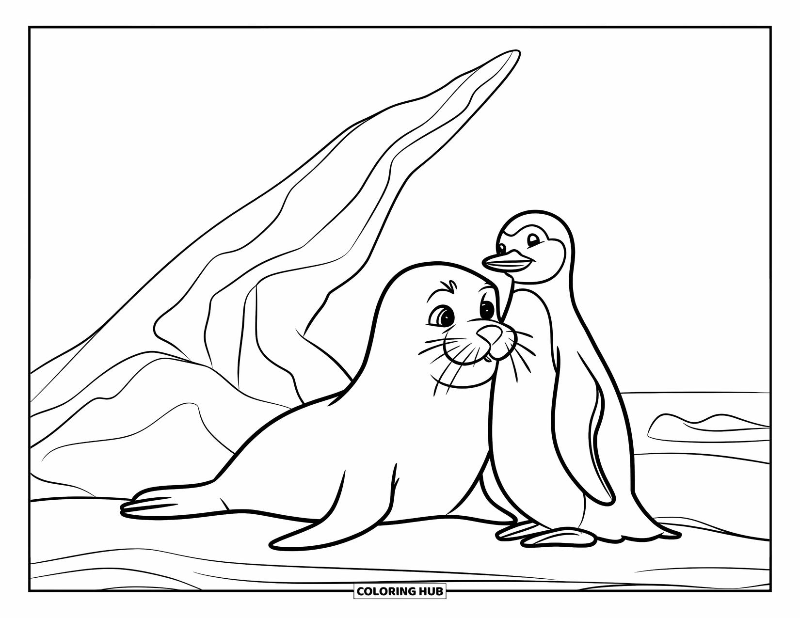 75+ Seal Coloring Pages for Kids & Adults (Free Printable PDFs)