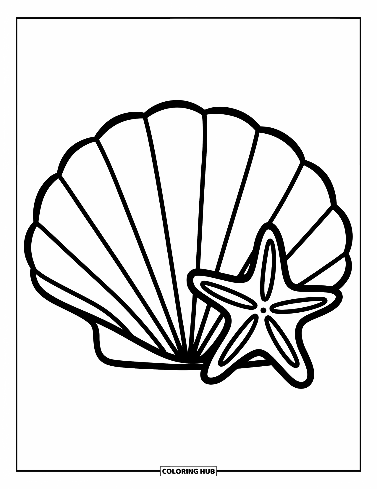 75+ Seashell Coloring Pages for Kids & Adults (Free Printable PDFs)