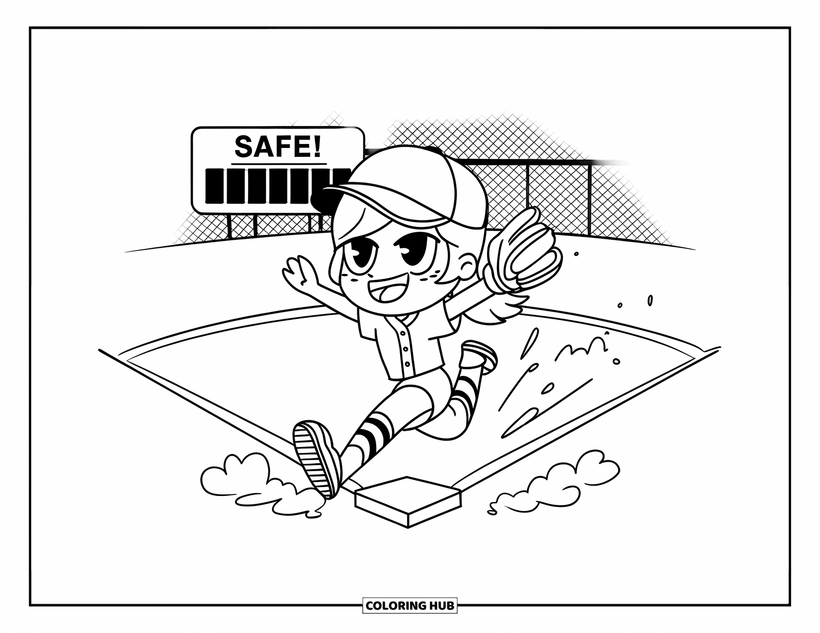 110+ Softball Coloring Pages for Kids & Adults (Free Printable PDFs)