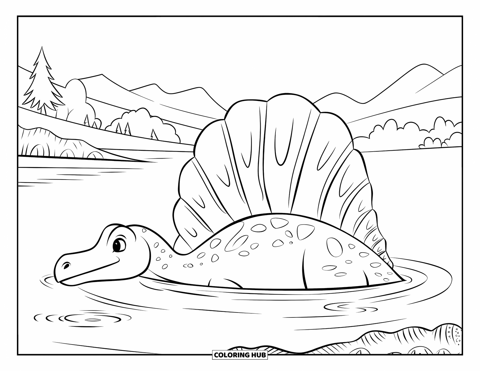 75+ Spinosaurus Coloring Pages for Kids & Adults (Free Printable PDFs)