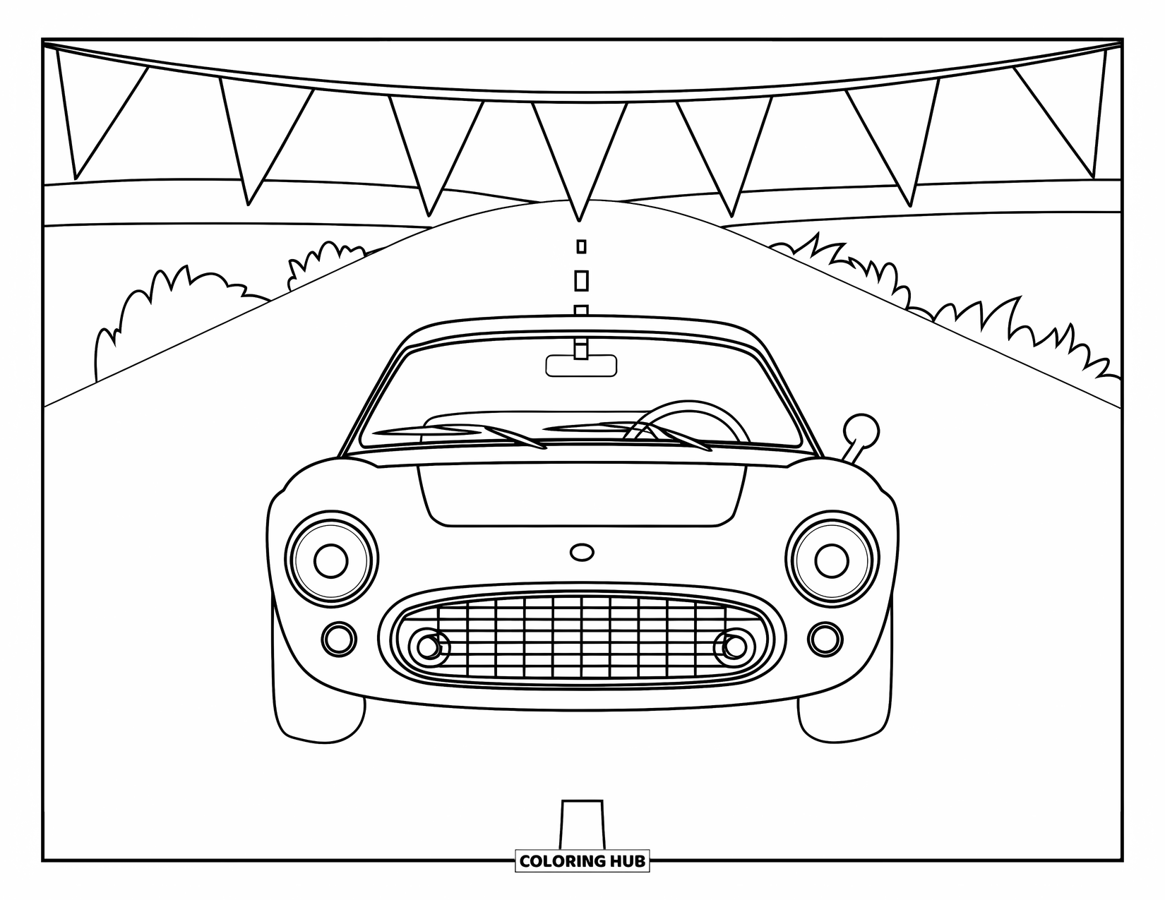105+ Sports Car Coloring Pages for Kids & Adults (Free Printable PDFs)
