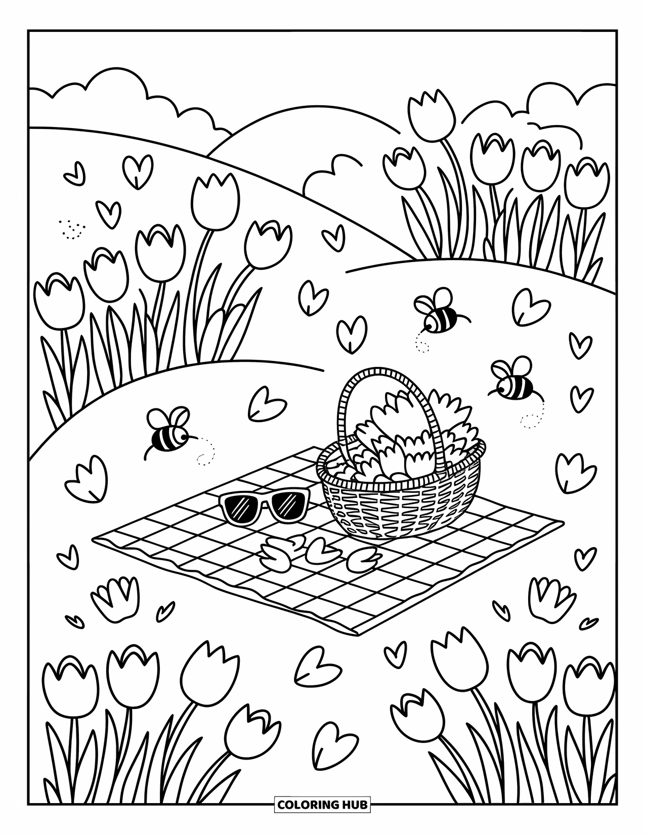 110+ Spring Flowers Coloring Pages for Kids & Adults (Free Printable PDFs)