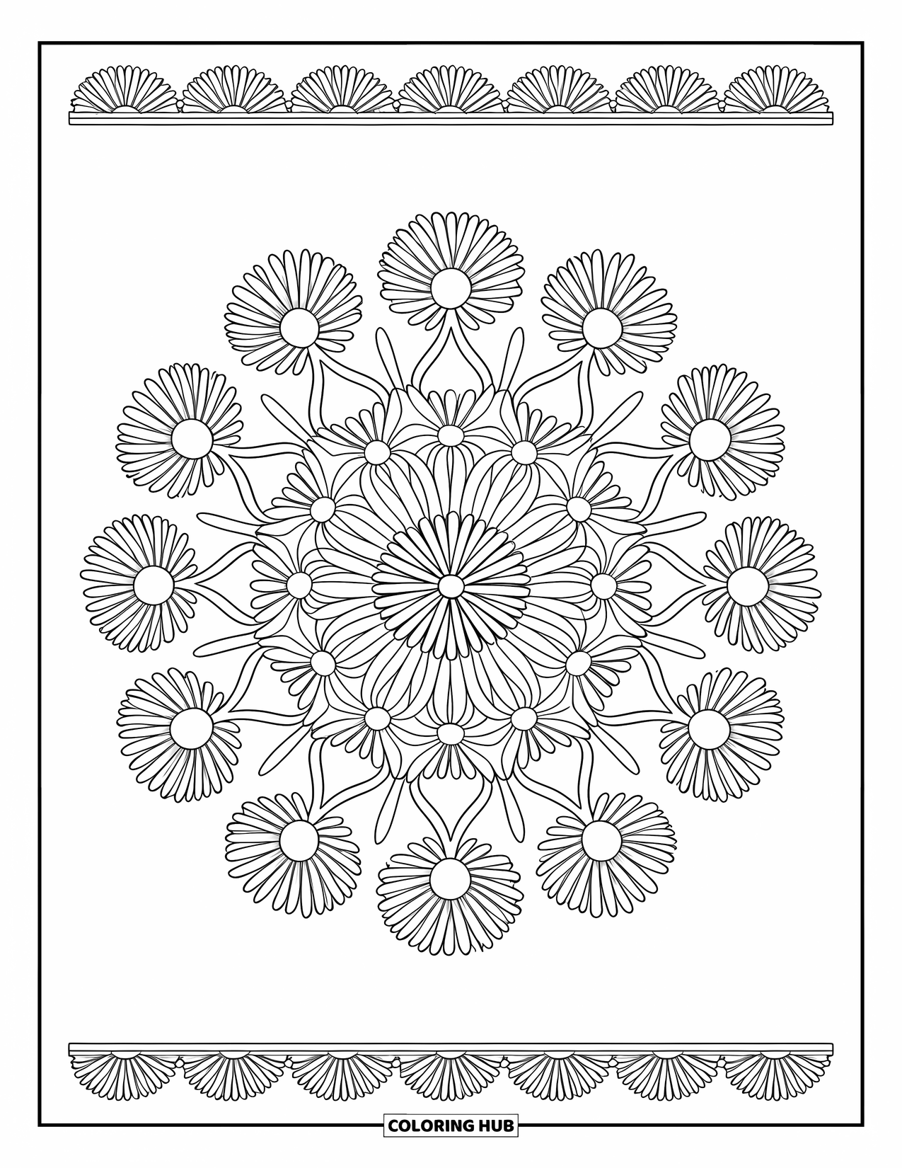 110+ Spring Flowers Coloring Pages for Kids & Adults (Free Printable PDFs)